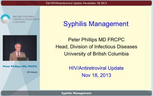 Syphilis Management – Education & Training